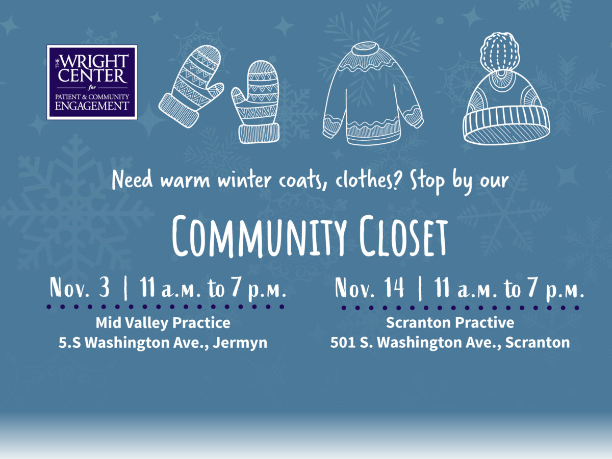 The Wright Center for Patient & Community Engagement schedules winter ...