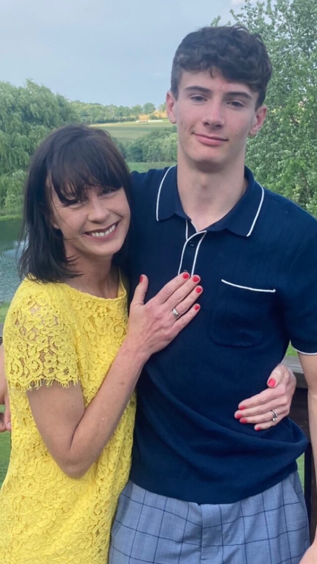 Jennifer Roth with her son, 18-year-old Max - The Wright Center